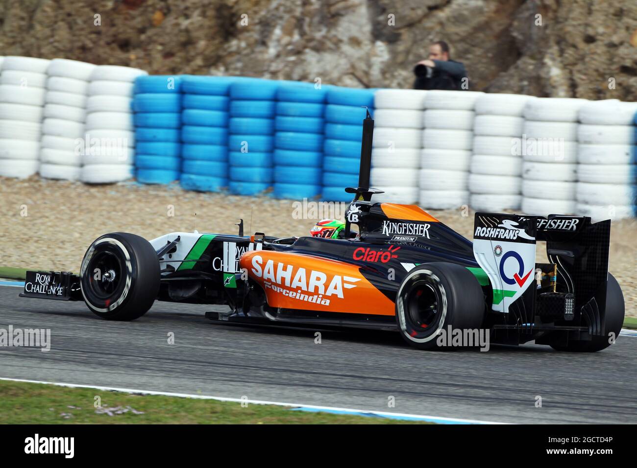 Sergio Perez (MEX) Sahara Force India F1 VJM07. Formula One Testing ...