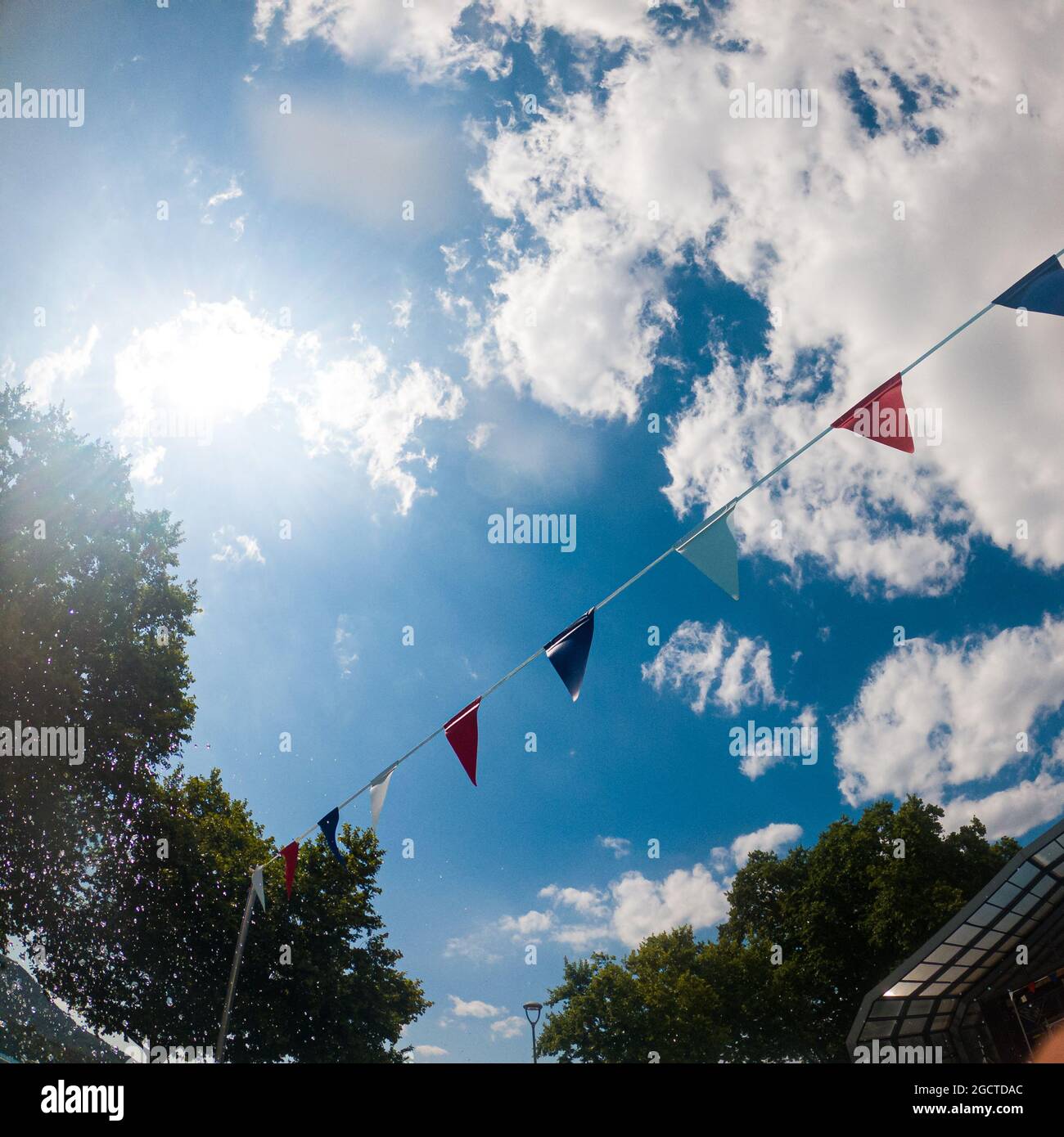 Triangle flags hi-res stock photography and images - Alamy