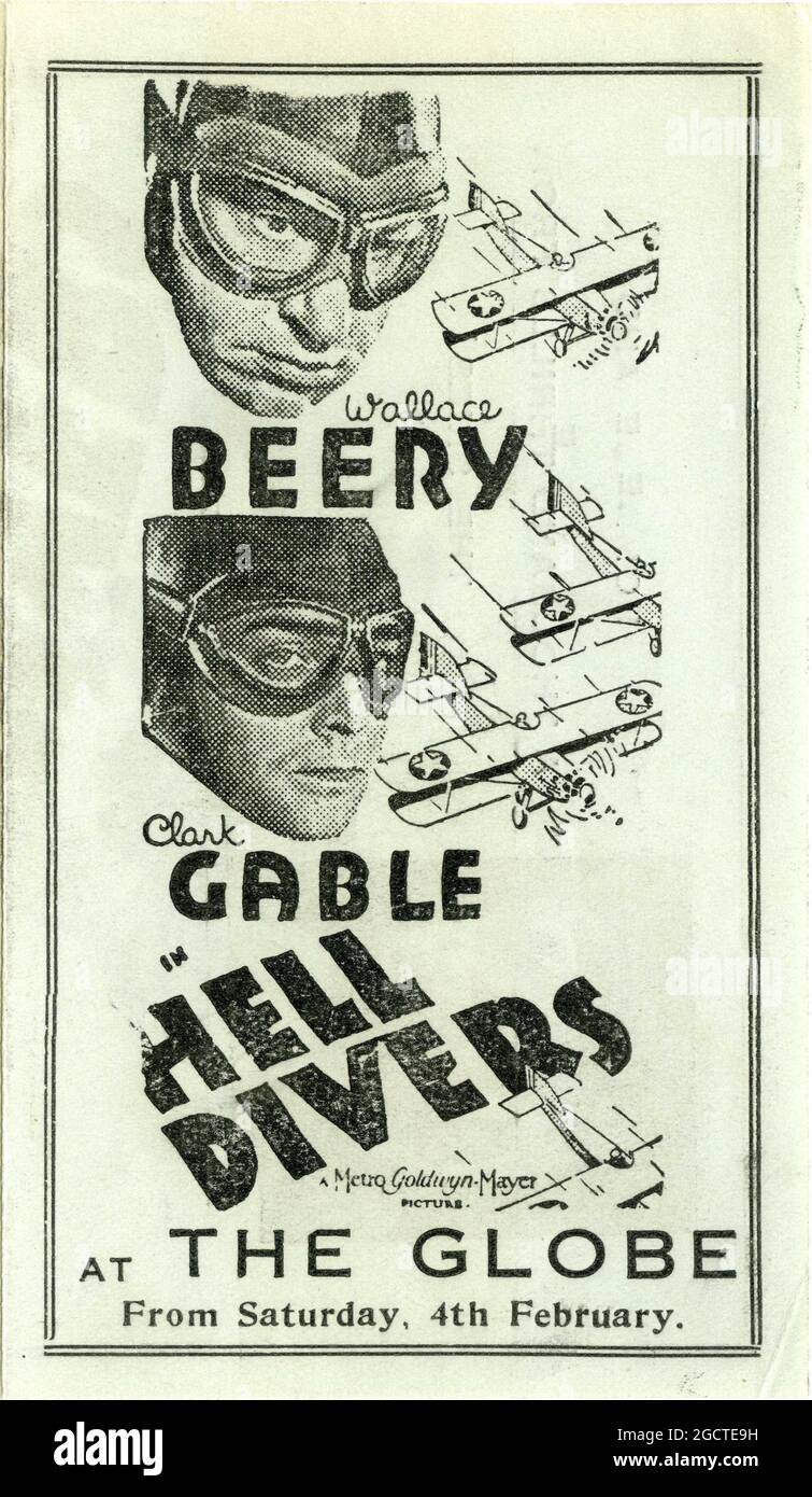 WALLACE BEERY and CLARK GABLE in HELL DIVERS 1931 director GEORGE W. HILL story Frank Wead Metro ...
