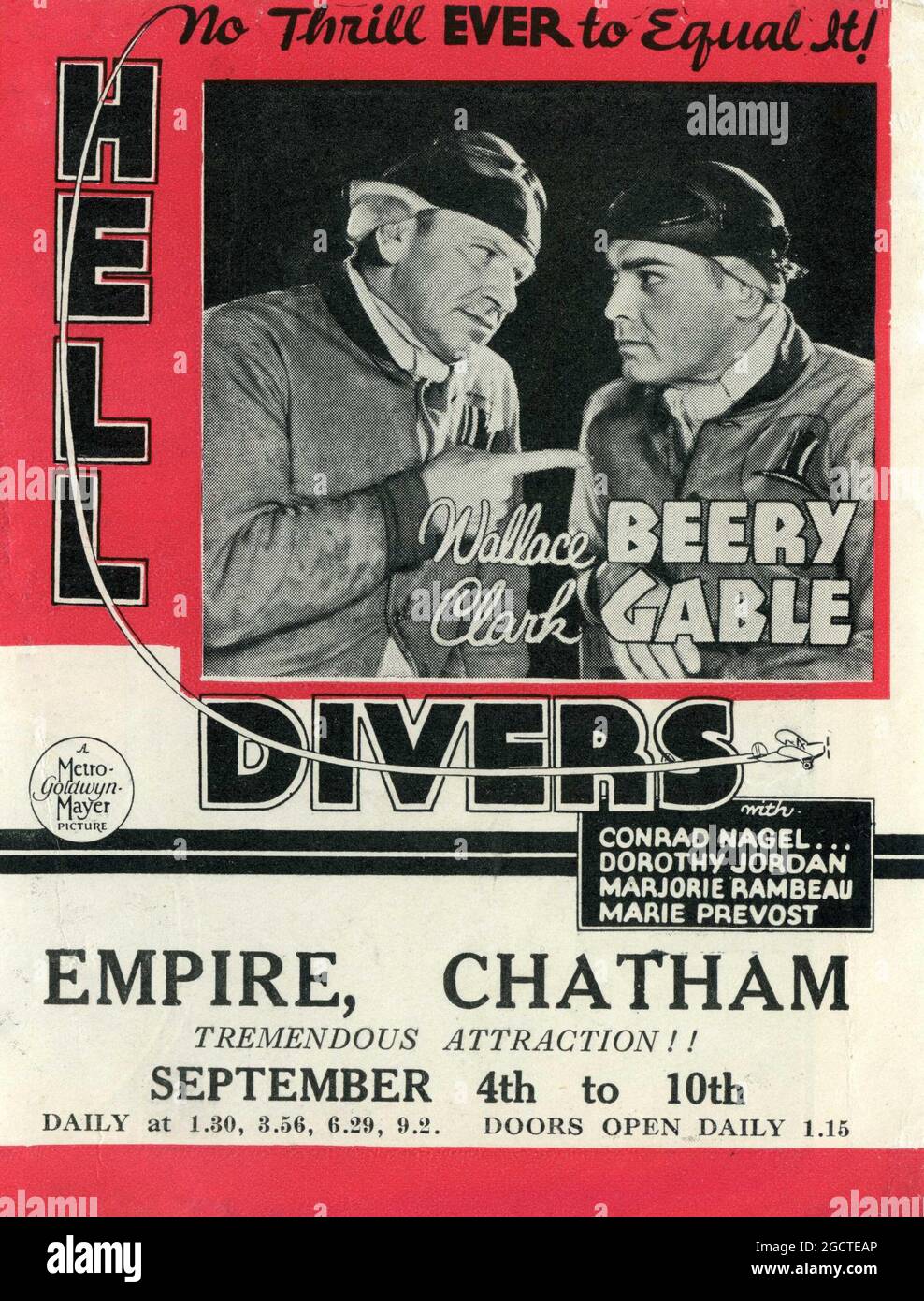WALLACE BEERY and CLARK GABLE in HELL DIVERS 1931 director GEORGE W. HILL story Frank Wead Metro ...
