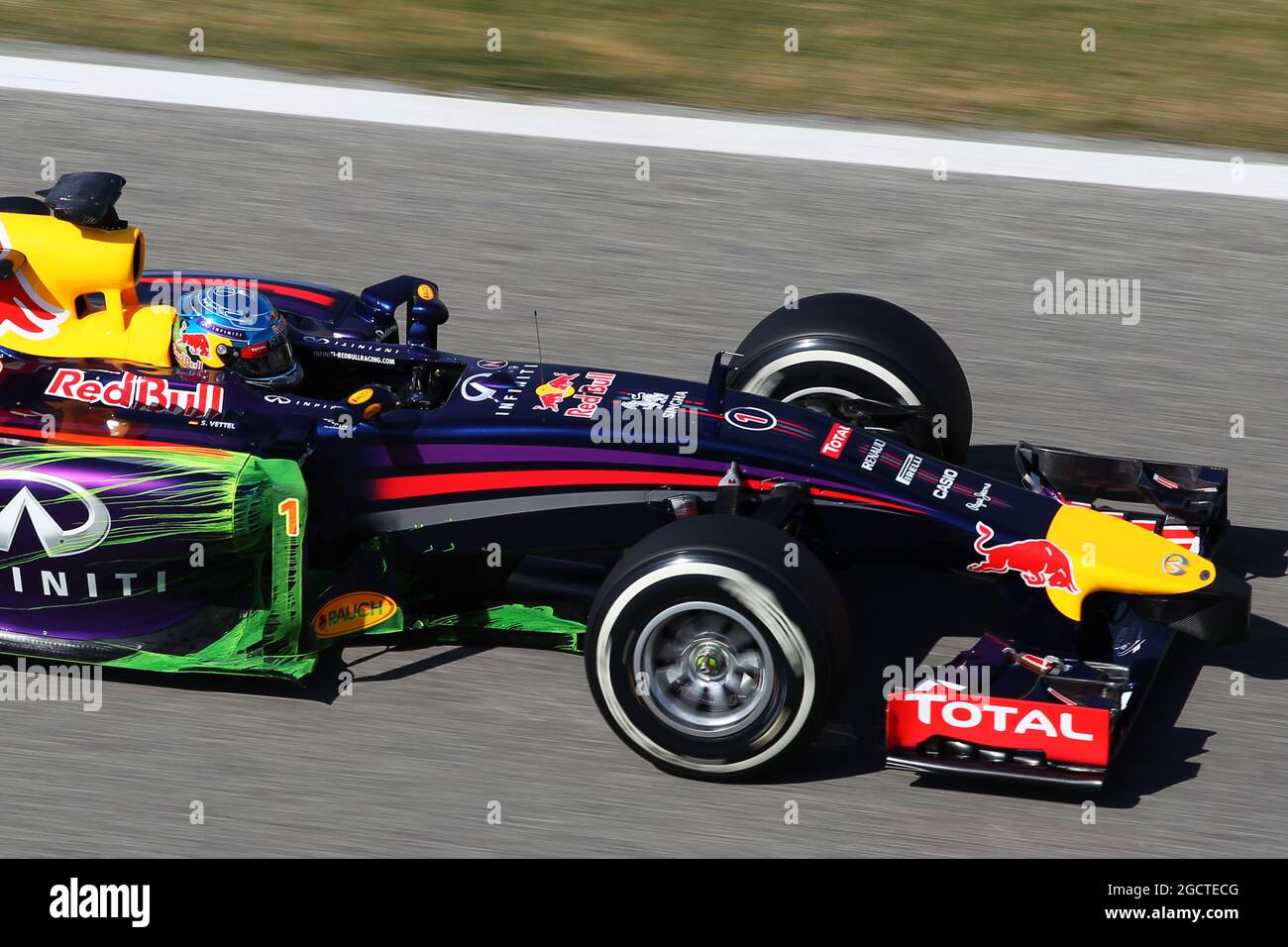 Flow vis paint on red bull racing rb10 sidepod hi-res stock photography ...