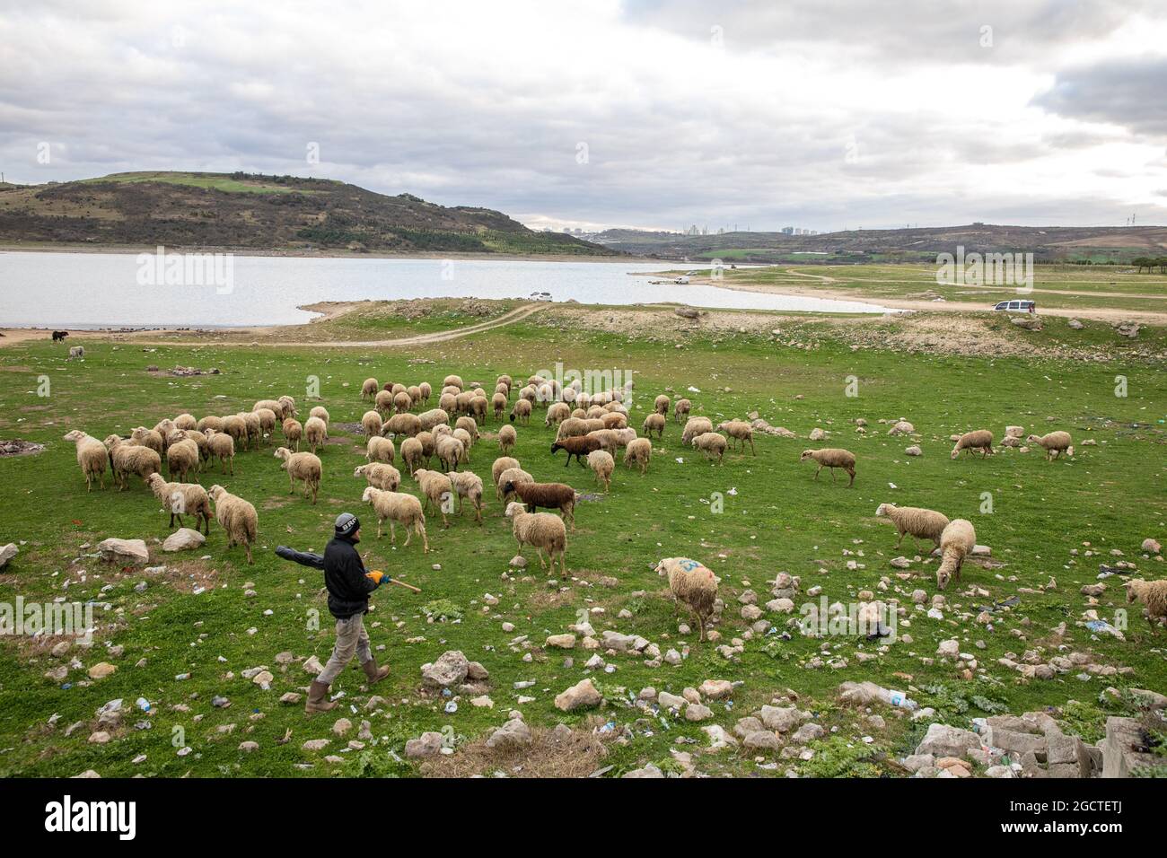Located in the middle of the Istanbul Canal project, the Sazlibosna Dam ...