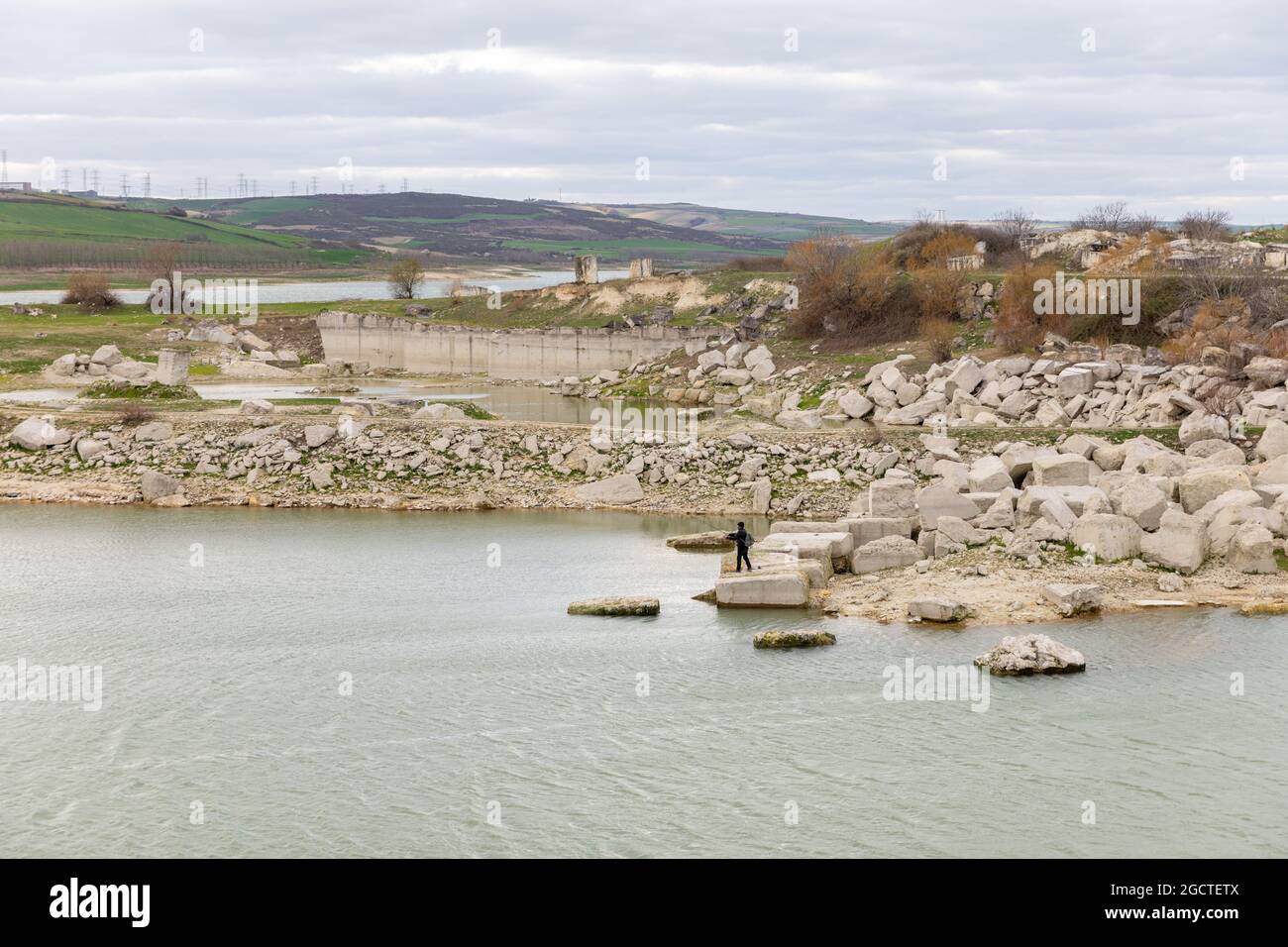 Located in the middle of the Istanbul Canal project, the Sazlibosna Dam ...