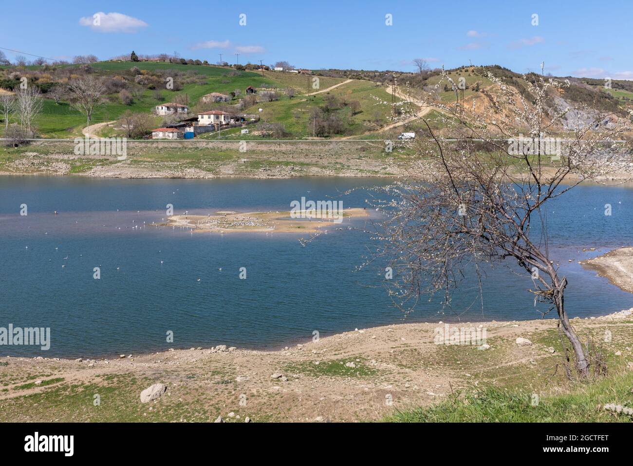 Located in the middle of the Istanbul Canal project, the Sazlibosna Dam ...