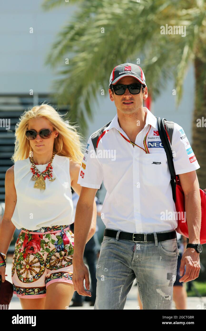 Sauber his girlfriend jennifer becks hi-res stock photography and ...