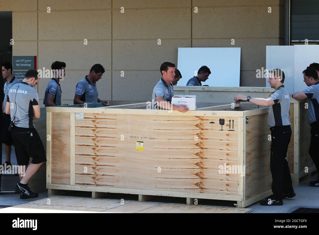Mercedes amg f1 freight in paddock hi-res stock photography and images ...