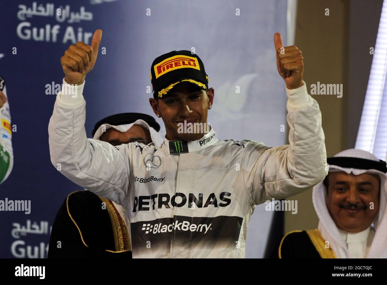 Race winner Lewis Hamilton (GBR) Mercedes AMG F1 celebrates on the ...