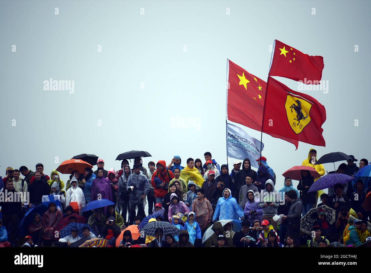 Fans and flags. Chinese Grand Prix, Saturday 19th April 2014. Shanghai ...