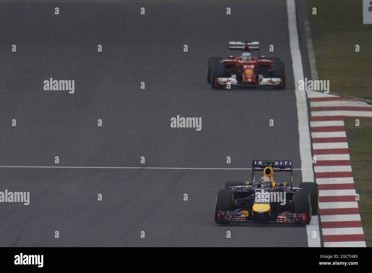 Sebastian Vettel (GER) Red Bull Racing RB10. Chinese Grand Prix, Sunday ...