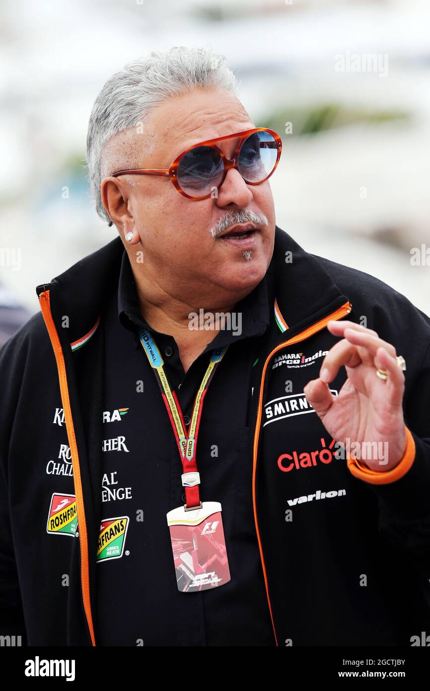 Dr. Vijay Mallya (IND) Sahara Force India F1 Team Owner. Monaco Grand ...