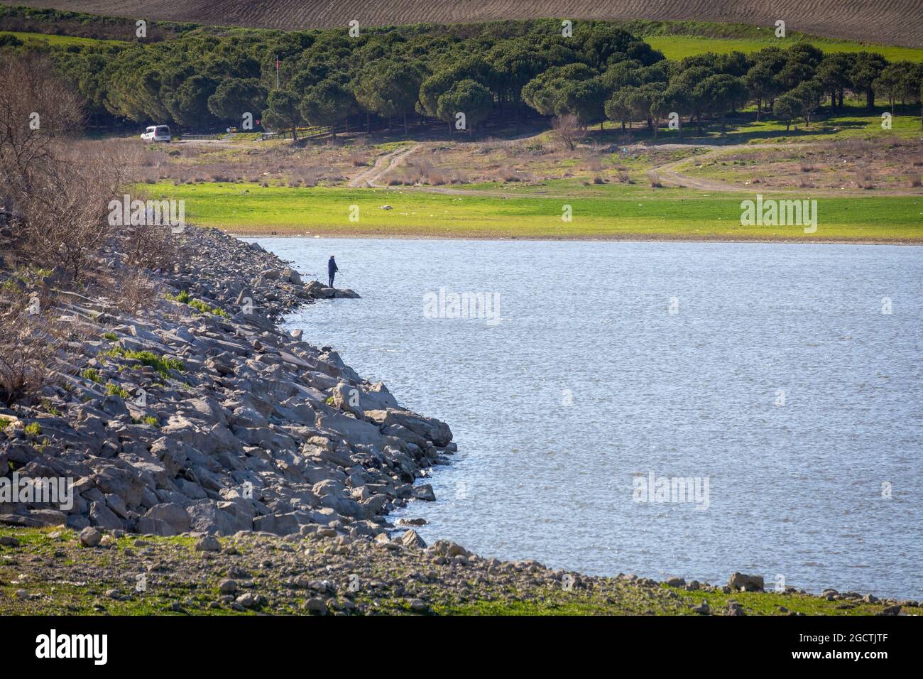 Located in the middle of the Istanbul Canal project, the Sazlibosna Dam ...