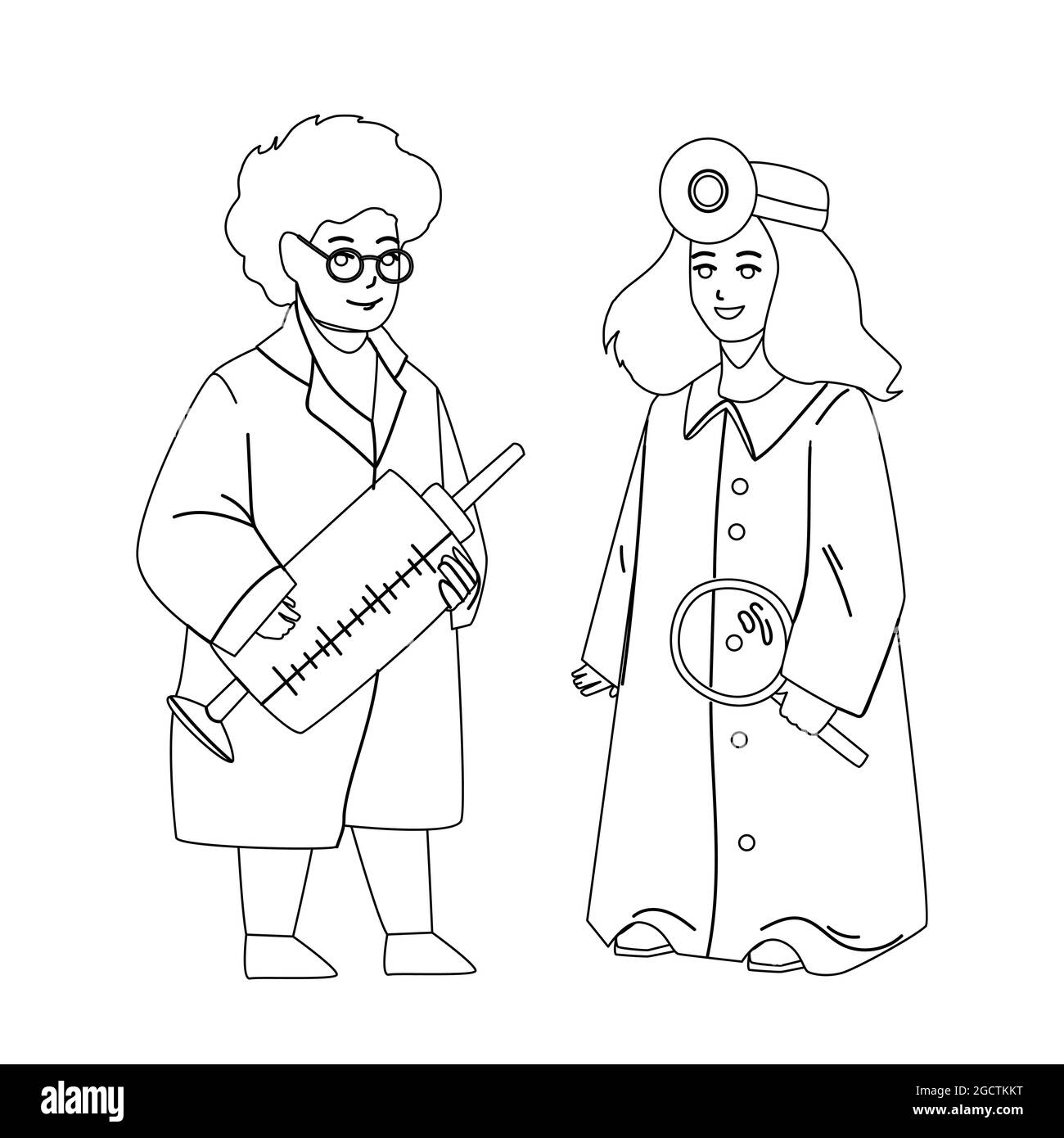 Girl Doctor Drawing For Kids
