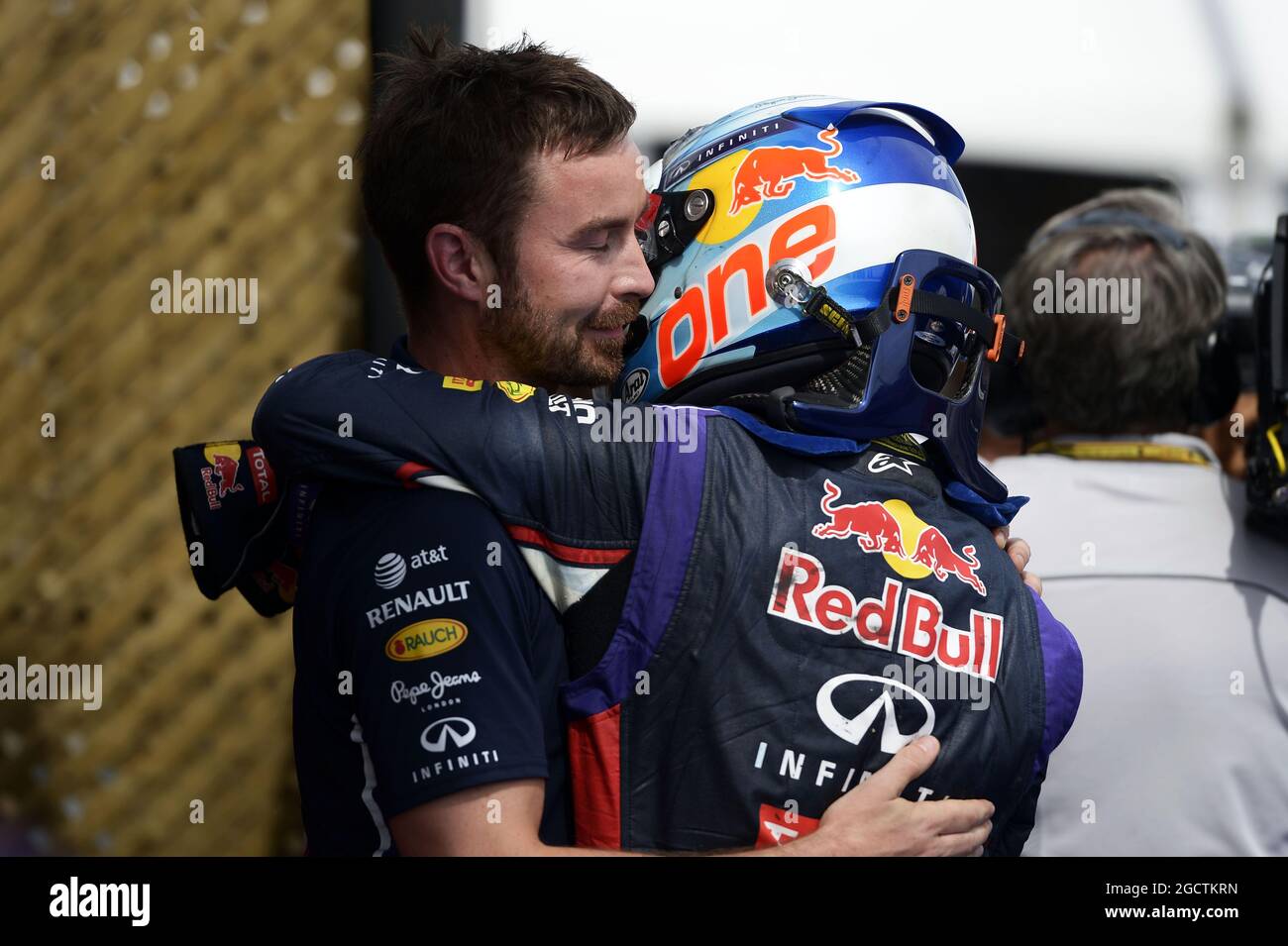 Race winner Daniel Ricciardo (AUS) Red Bull Racing celebrates in parc ...