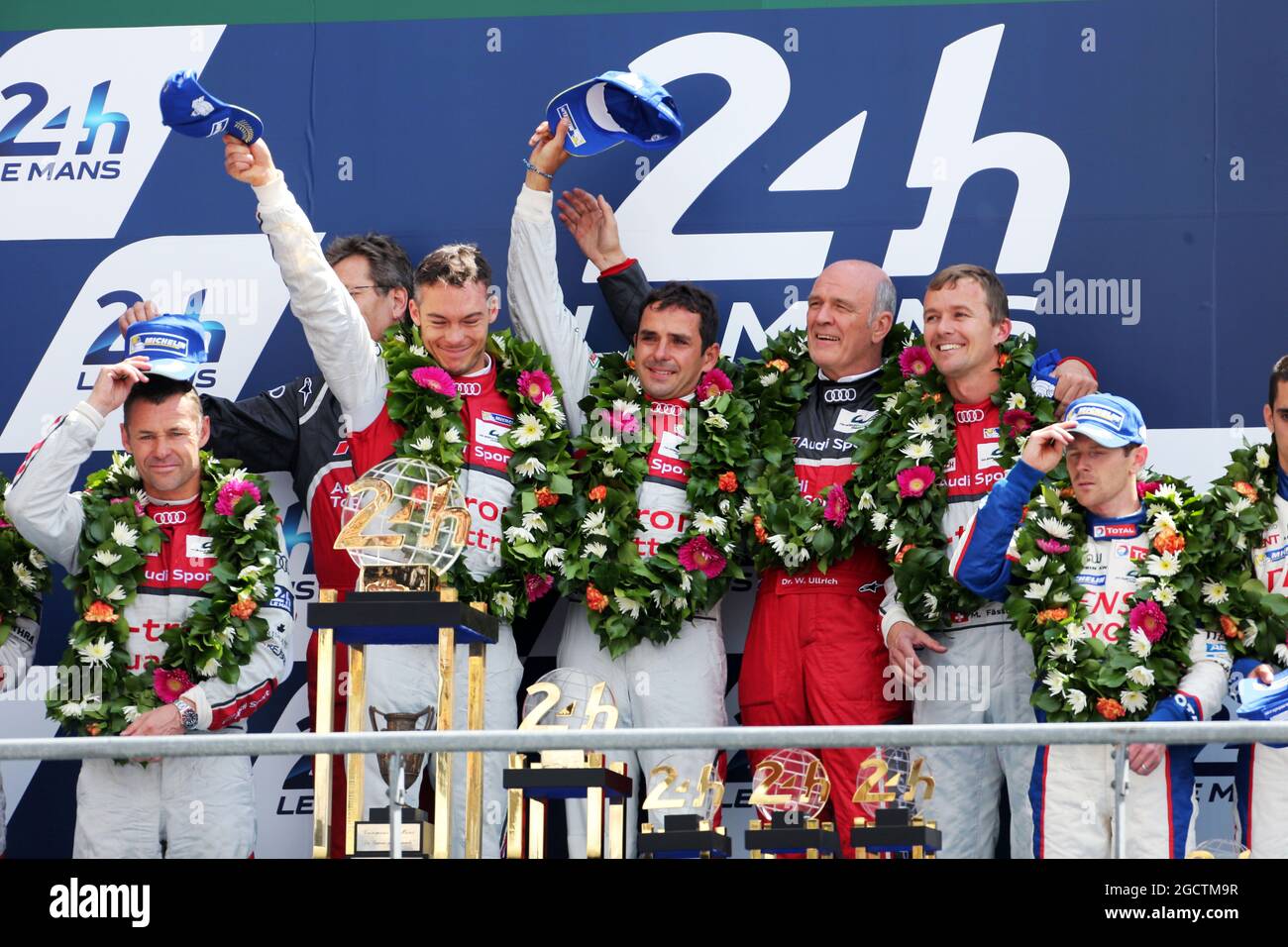 Race winners Andre Lotterer (GER), Benoit Treluyer (FRA) and Marcel ...