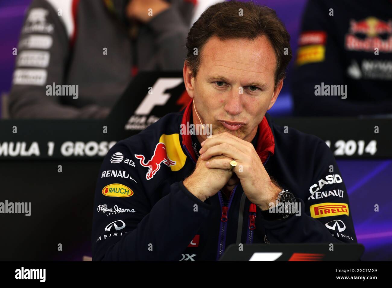 Red bull racing team principal in fia press conference hi-res stock ...