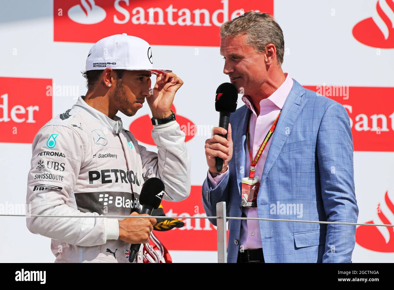 Bbc television commentator on podium hi-res stock photography and ...