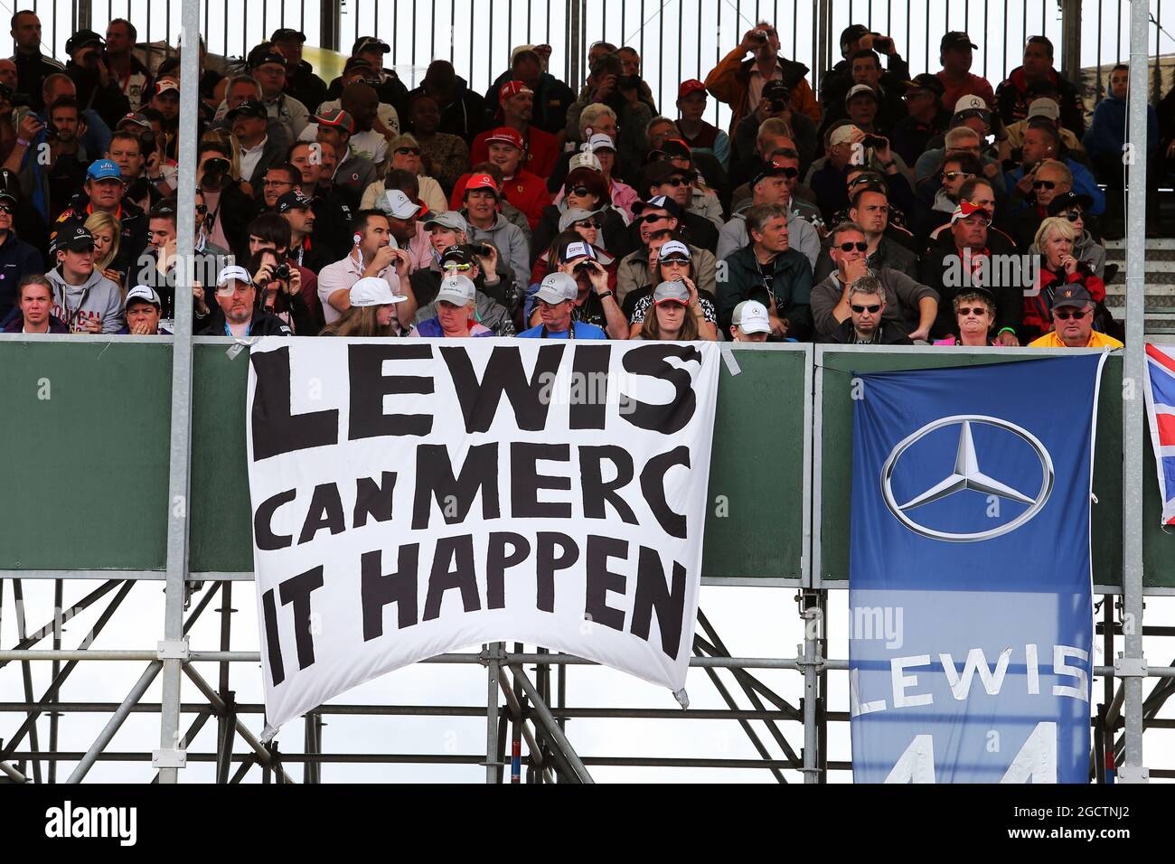 Banners by fans for lewis hamilton hi-res stock photography and images ...