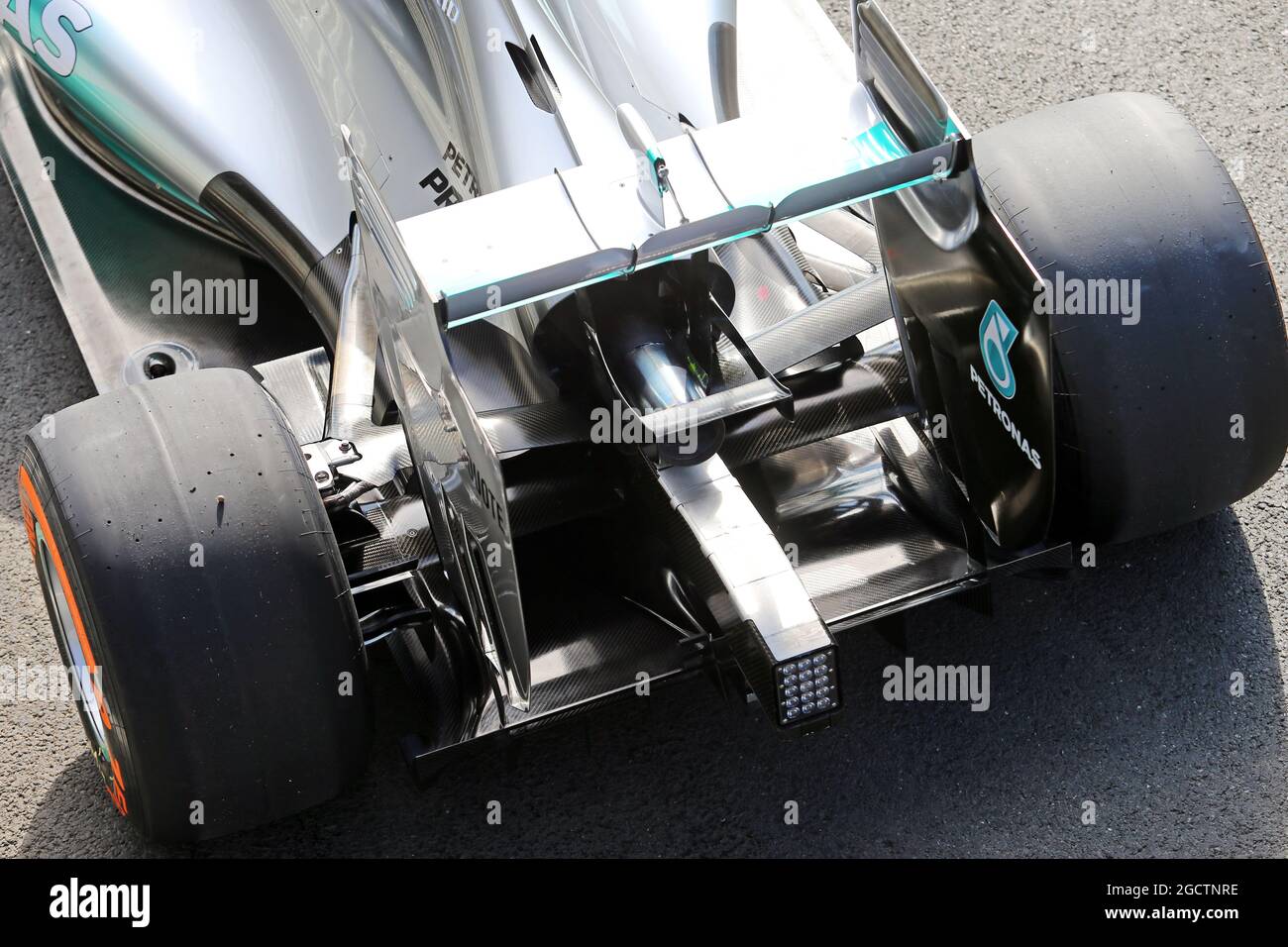 Mercedes amg f1 w05 rear wing detail hi-res stock photography and ...