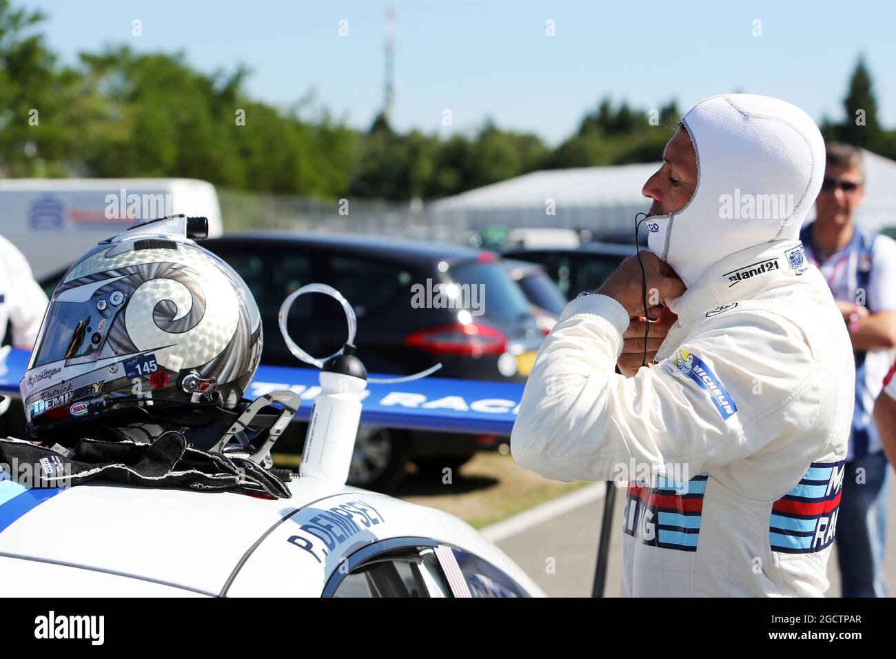 Patrick Dempsey (USA) Actor, competing in the Porsche Supercup race ...