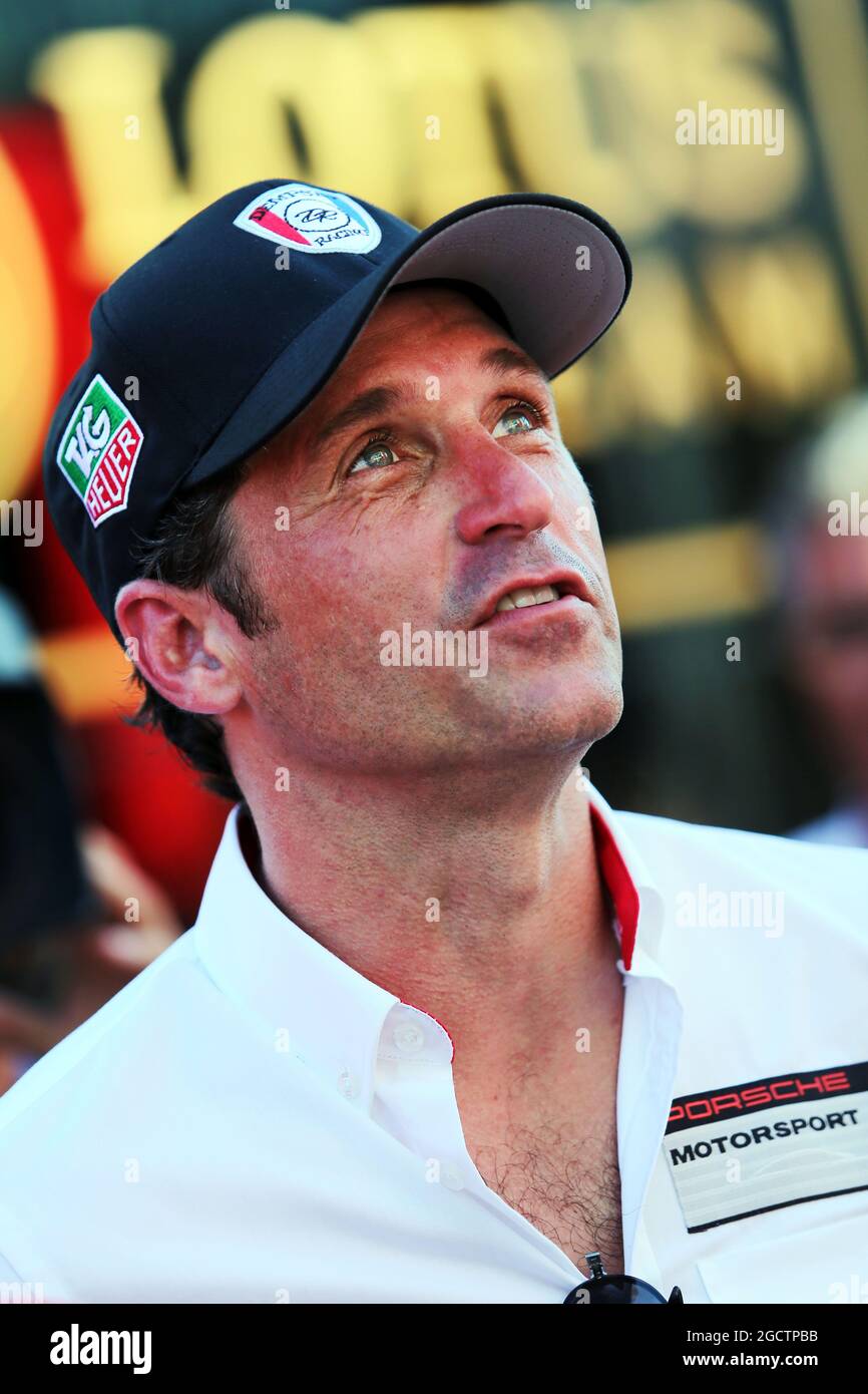 Patrick Dempsey (USA) Actor, who is competing in the Porsche Supercup ...