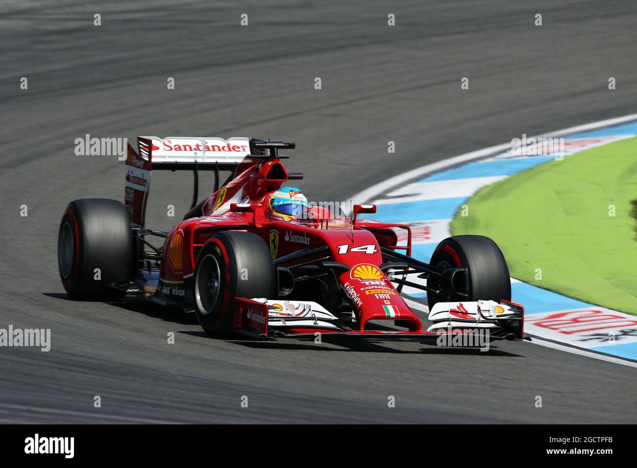 Fernando Alonso (ESP) Ferrari F14-T. German Grand Prix, Saturday 19th ...