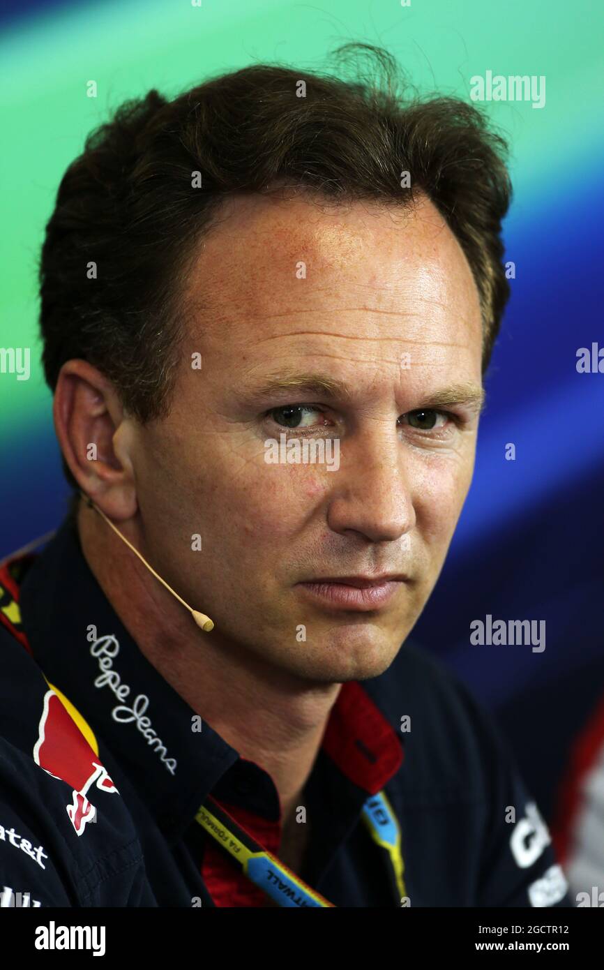 Red bull racing team principal in fia press conference hi-res stock photography and images - Alamy