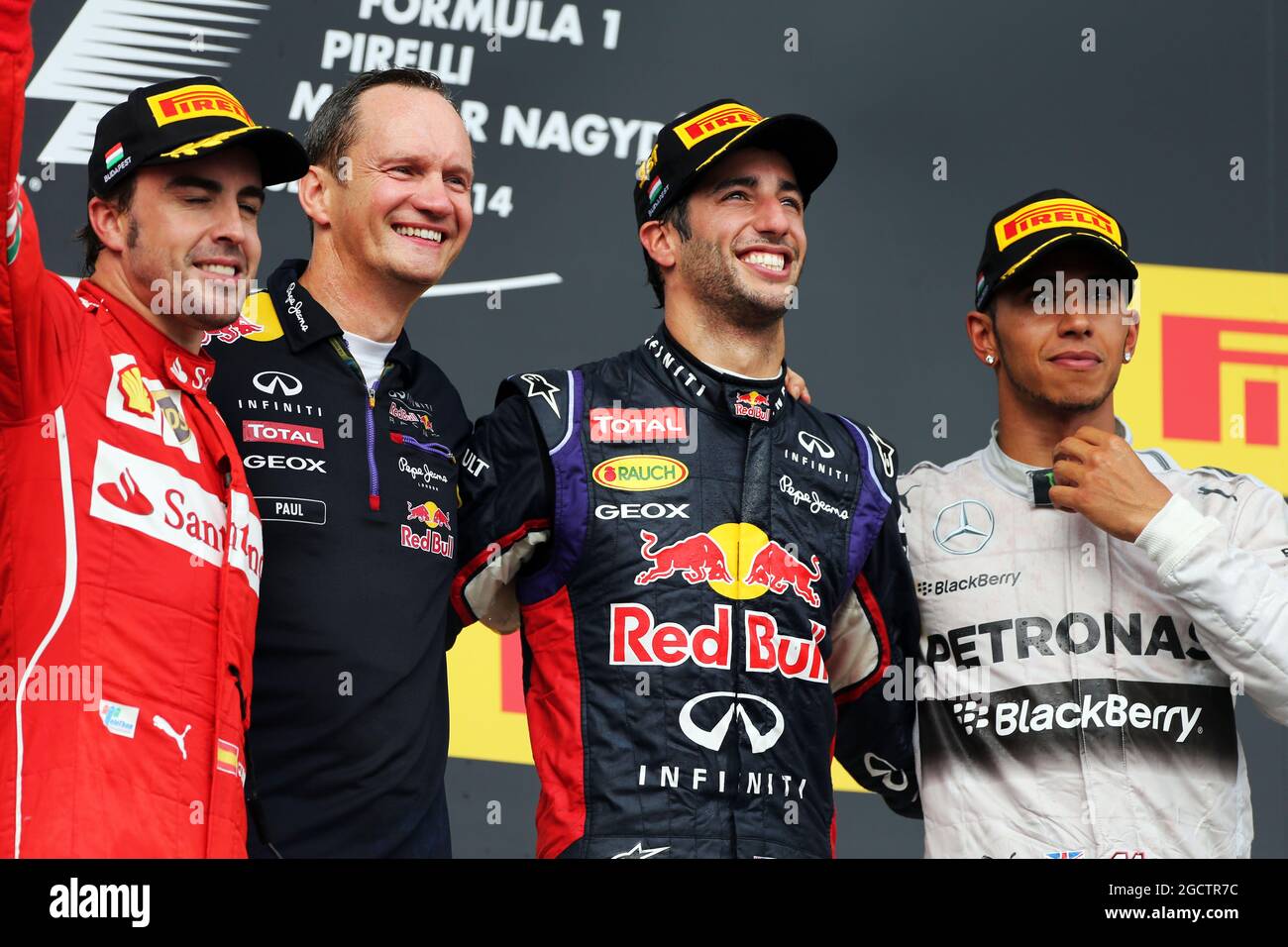 Red bull racing chief engineer daniel ricciardo hi-res stock ...