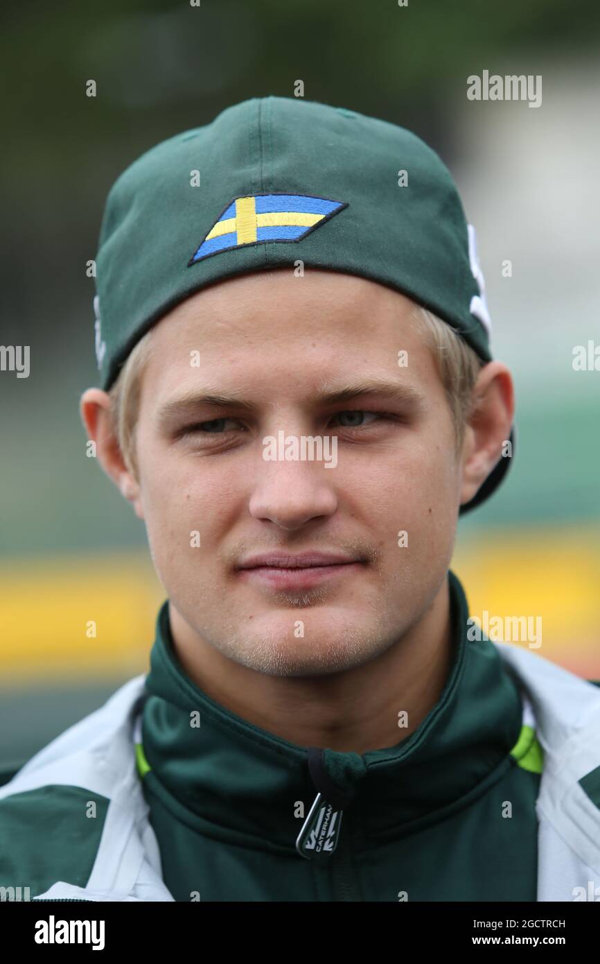Marcus Ericsson (SWE) Caterham. Belgian Grand Prix, Thursday 21st ...