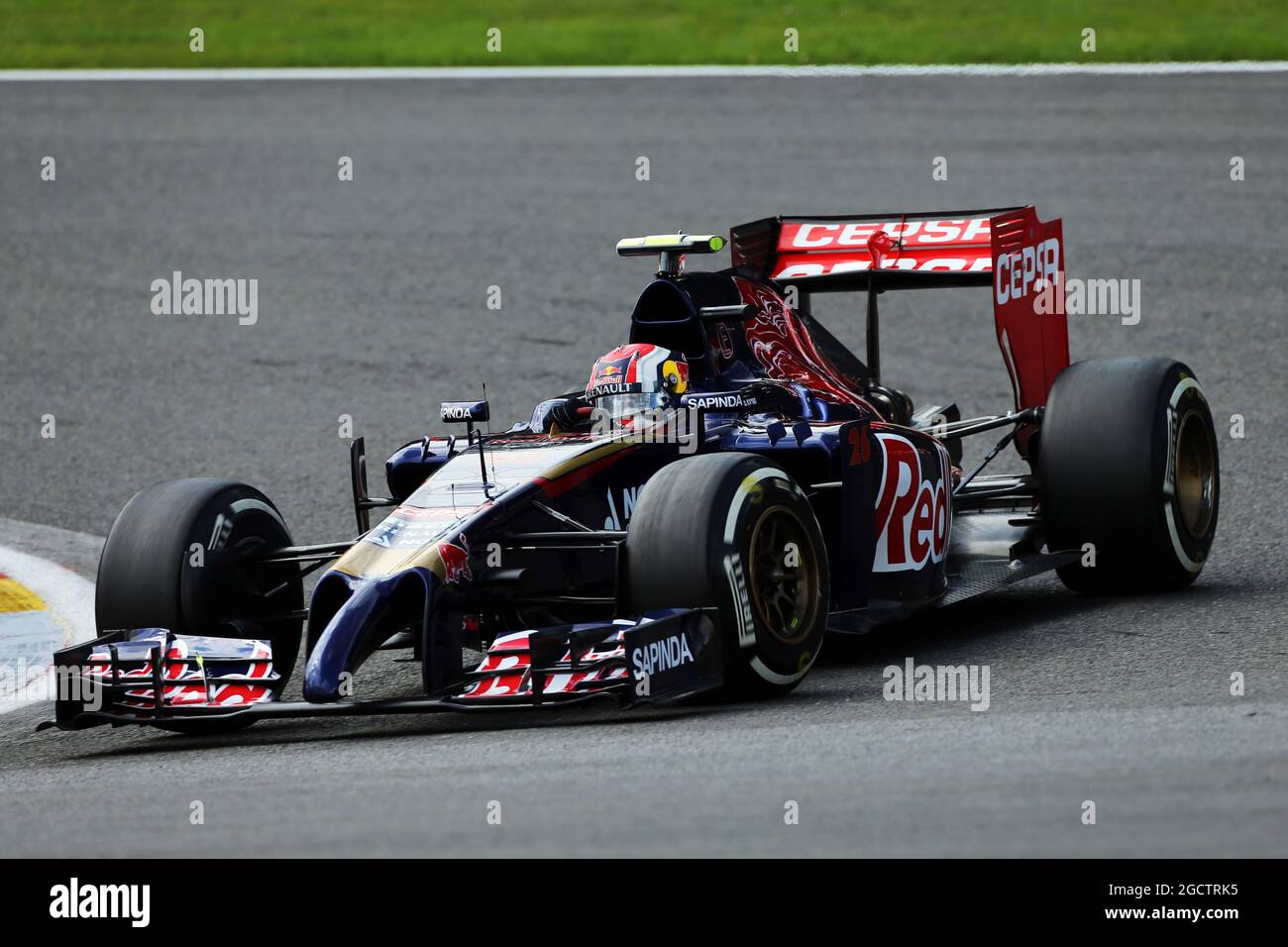 Daniil Kvyat (RUS) Scuderia Toro Rosso STR9. Belgian Grand Prix, Saturday 23rd August 2014. Spa ...