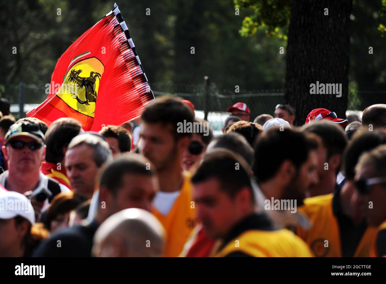 Fans. Italian Grand Prix, Sunday 7th September 2014. Monza Italy Stock ...