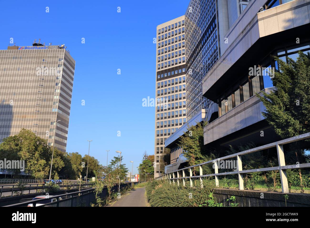 ESSEN, GERMANY - SEPTEMBER 20, 2020: Modern architecture of Sudviertel ...