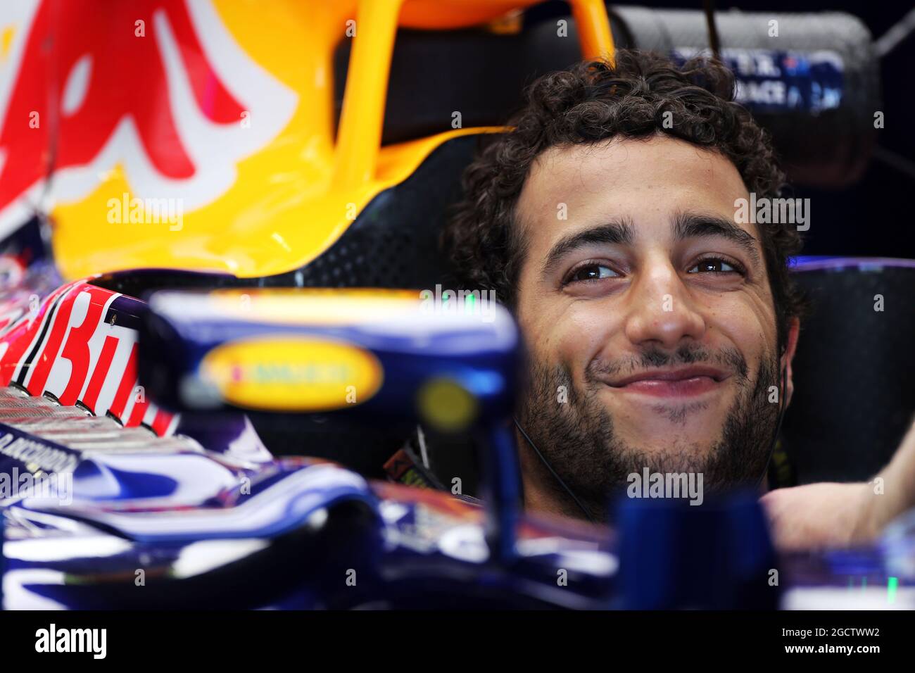 The red bull racing rb10 of daniel ricciardo hi-res stock photography ...