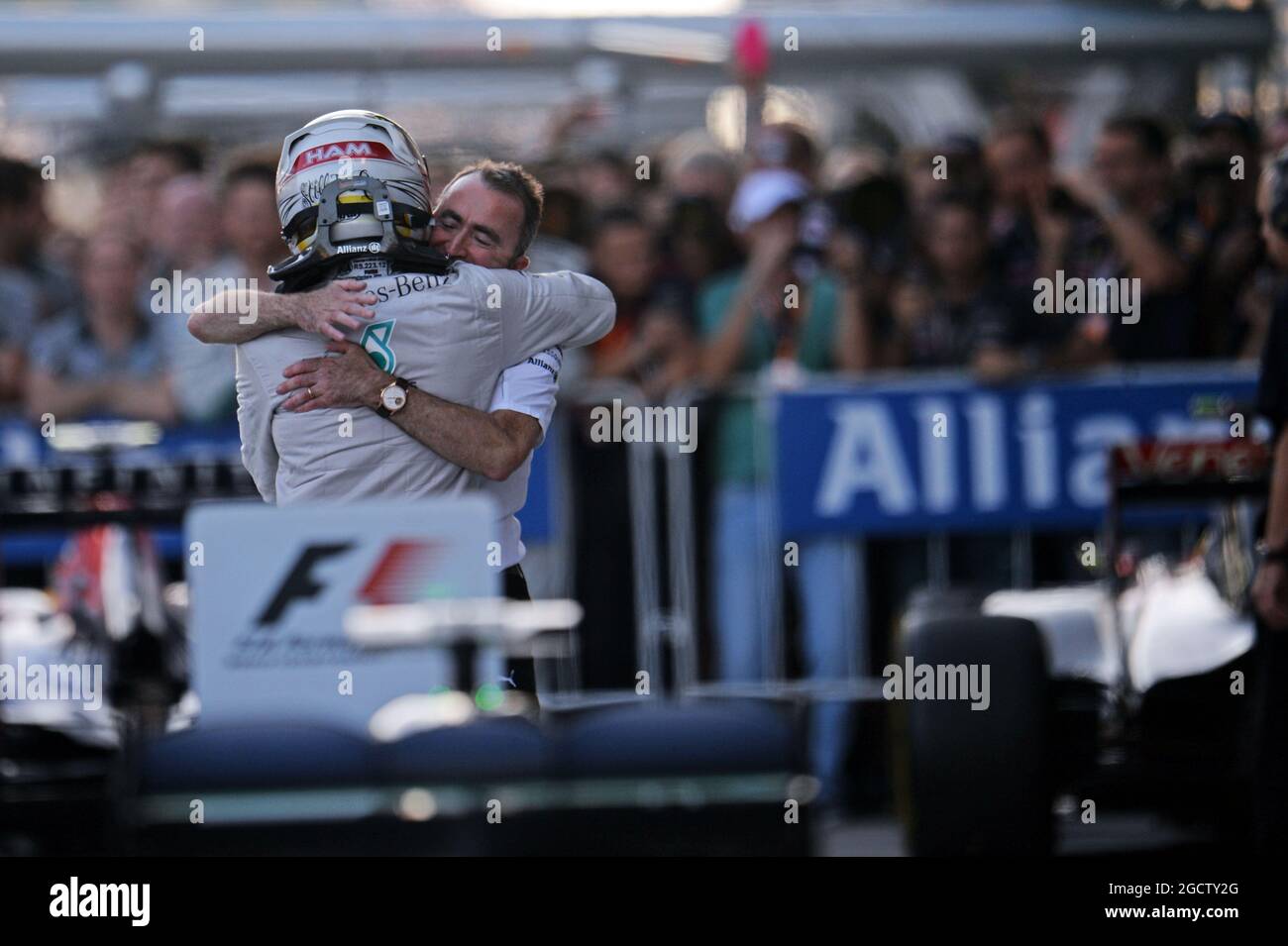 Mercedes amg f1 celebrates paddy lowe hi-res stock photography and ...