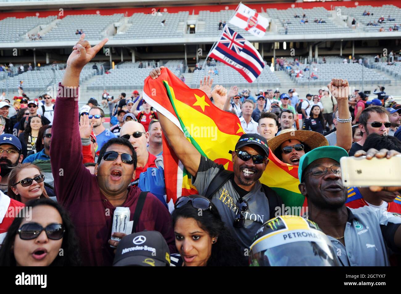 Fans after the race. United States Grand Prix, Sunday 2nd November 2014 ...