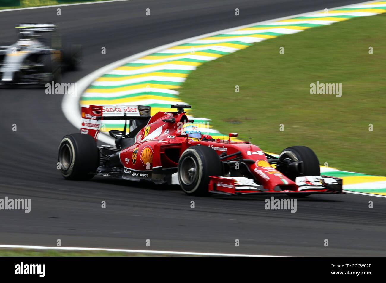 Fernando Alonso (ESP) Ferrari F14-T. Brazilian Grand Prix, Friday 7th ...