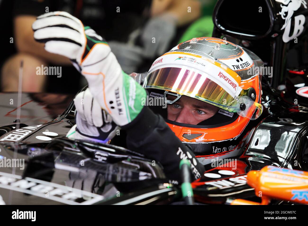 Nico Hulkenberg (GER) Sahara Force India F1 VJM07. Brazilian Grand Prix ...