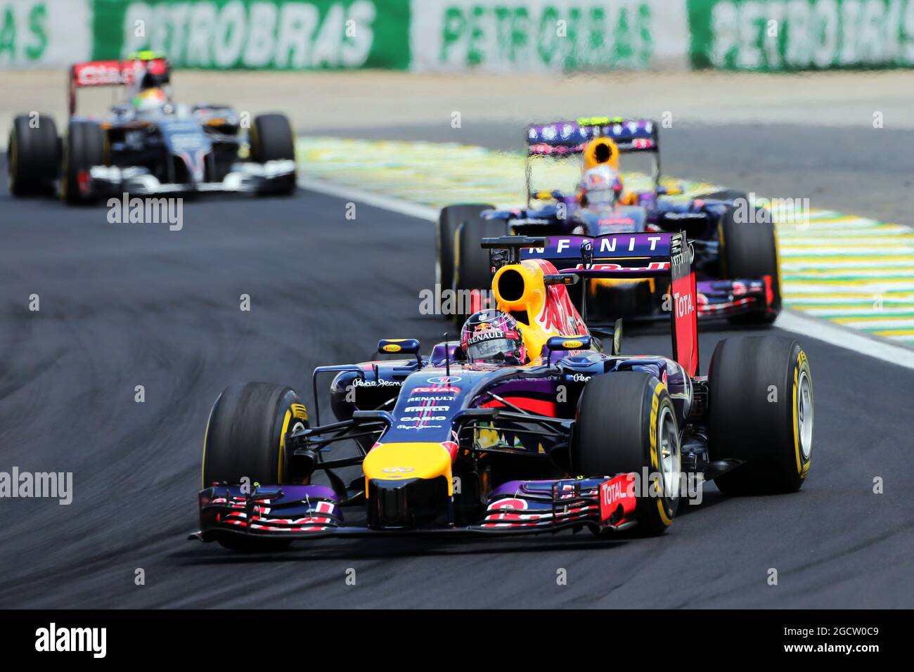 Sebastian Vettel (GER) Red Bull Racing RB10. Brazilian Grand Prix ...