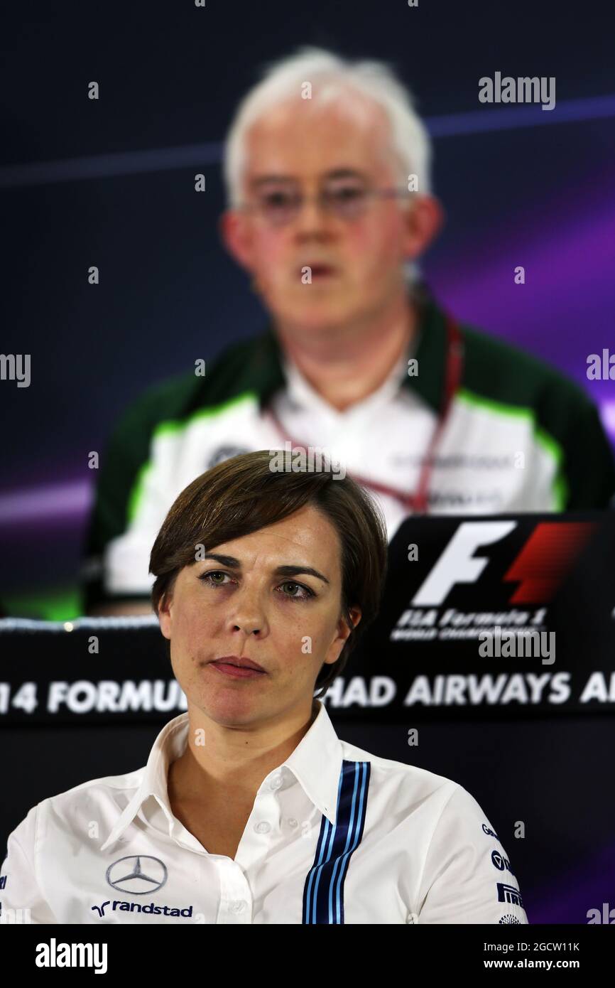 Williams team principal claire williams yas marina circuit hi-res stock ...