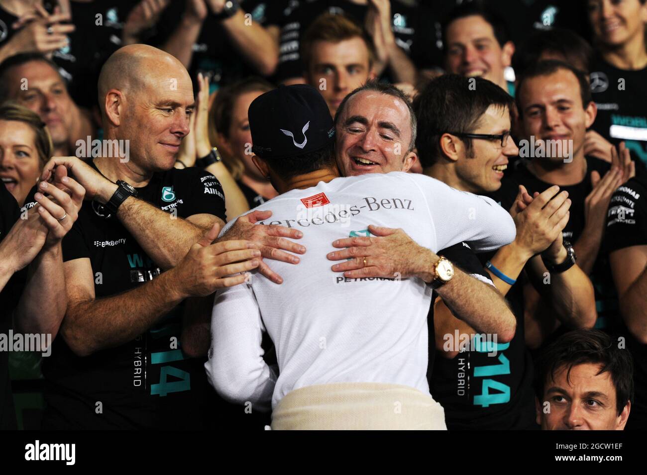 Mercedes amg f1 celebrates paddy lowe hi-res stock photography and ...