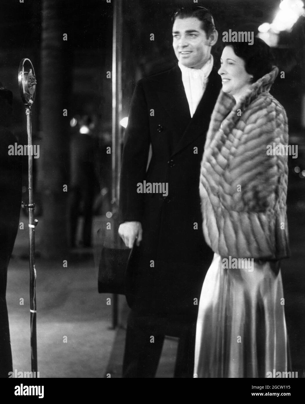 CLARK GABLE and his 2nd Wife RIA LANGHAM GABLE at the Hollywood Los ...