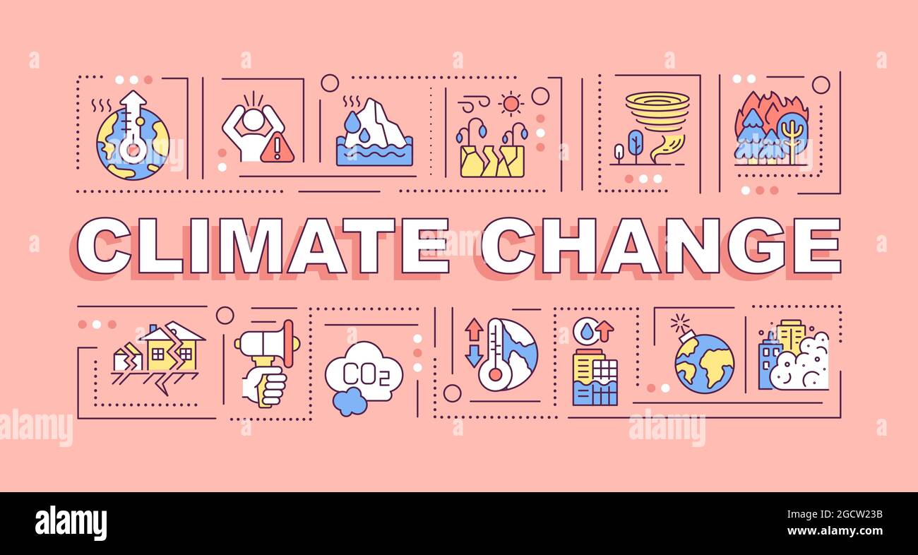Climate change word concepts banner Stock Vector Image & Art - Alamy