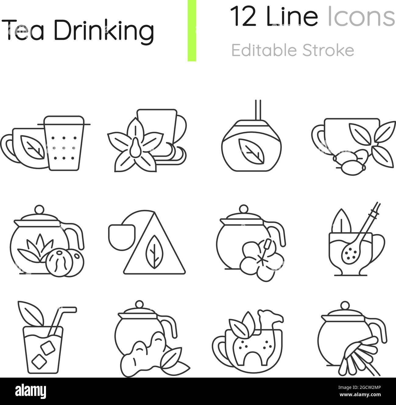 Tea related logo Stock Vector Images - Alamy