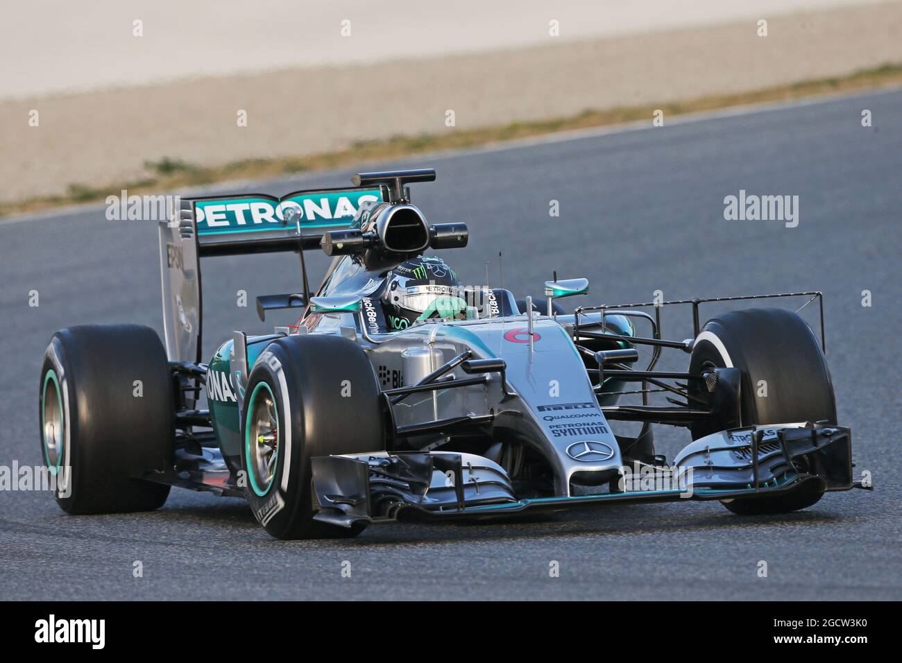 Mercedes amg f1 w06 running sensor equipment hi-res stock photography ...