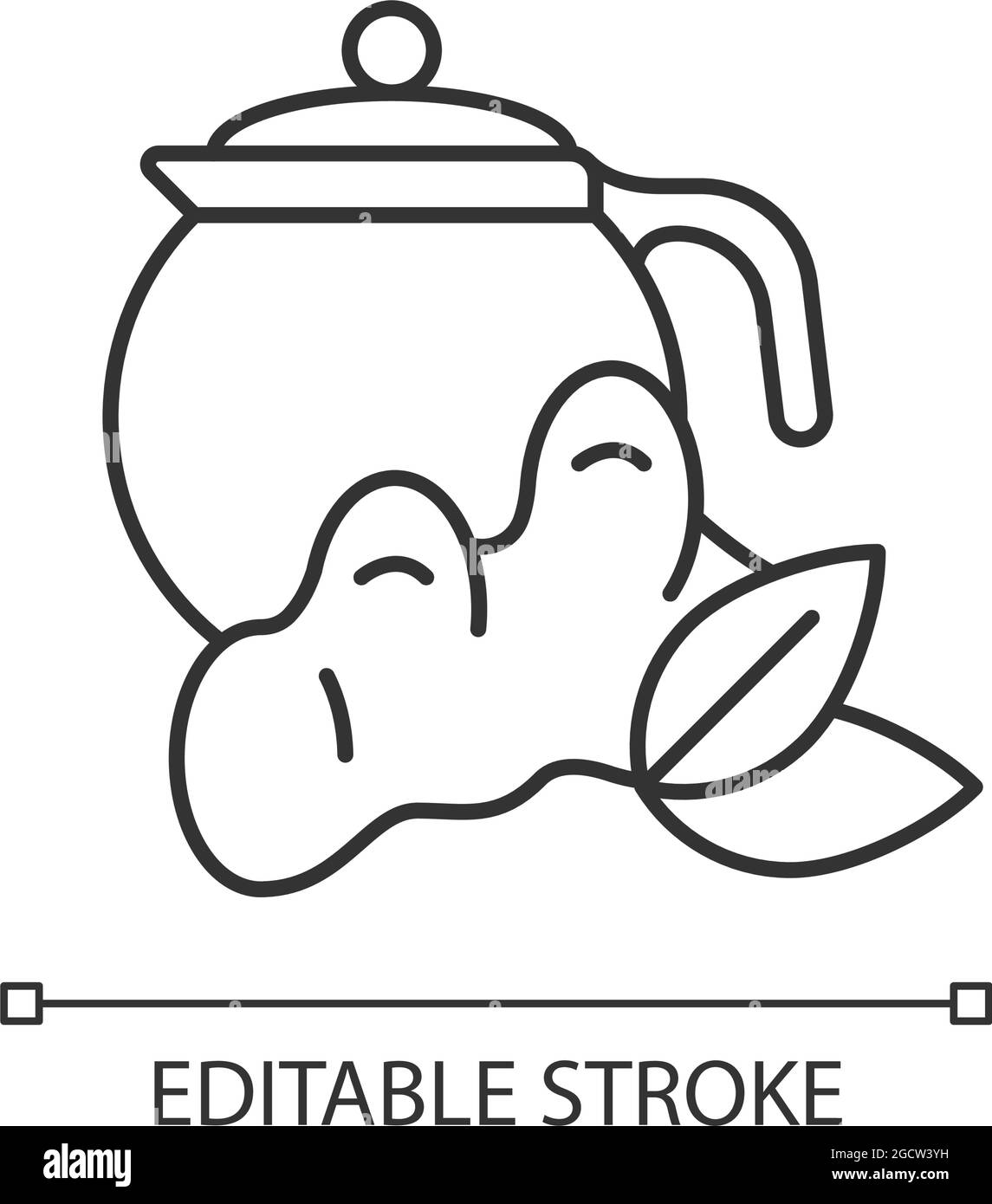 Lemon tea honey ginger Stock Vector Images - Alamy