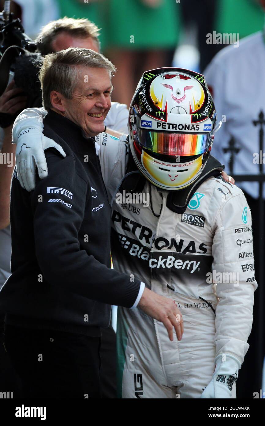 Mercedes amg f1 celebrates thomas weber hi-res stock photography and ...