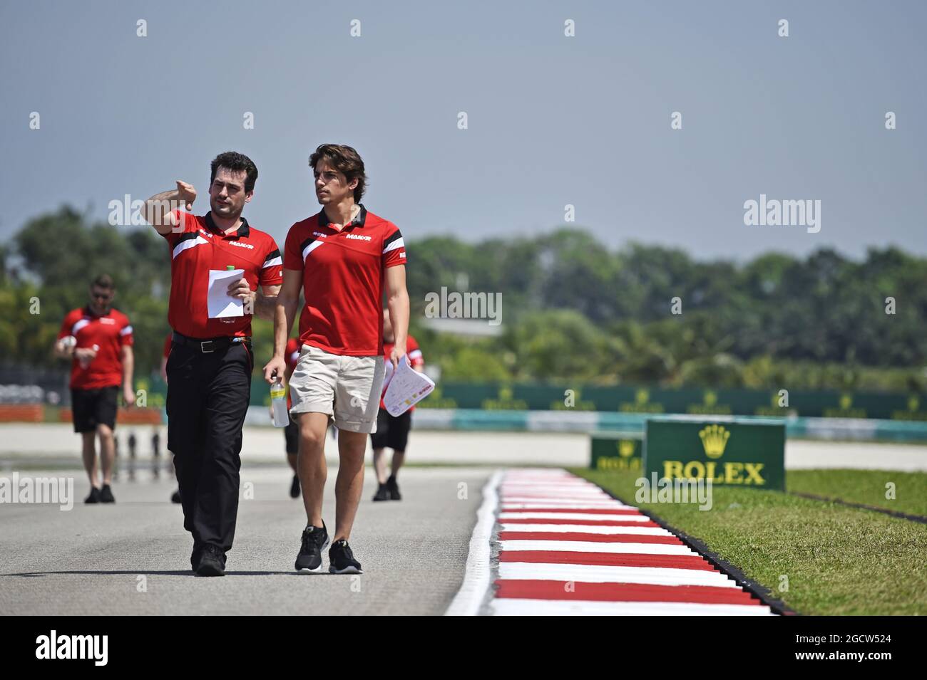 Manor marussia f1 team walks circuit hi-res stock photography and ...