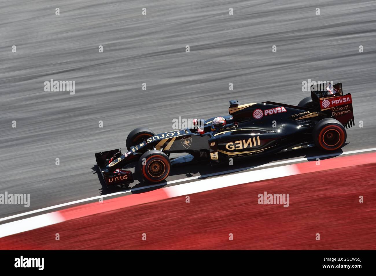 Romain Grosjean (FRA) Lotus F1 E23. Malaysian Grand Prix, Friday 27th ...