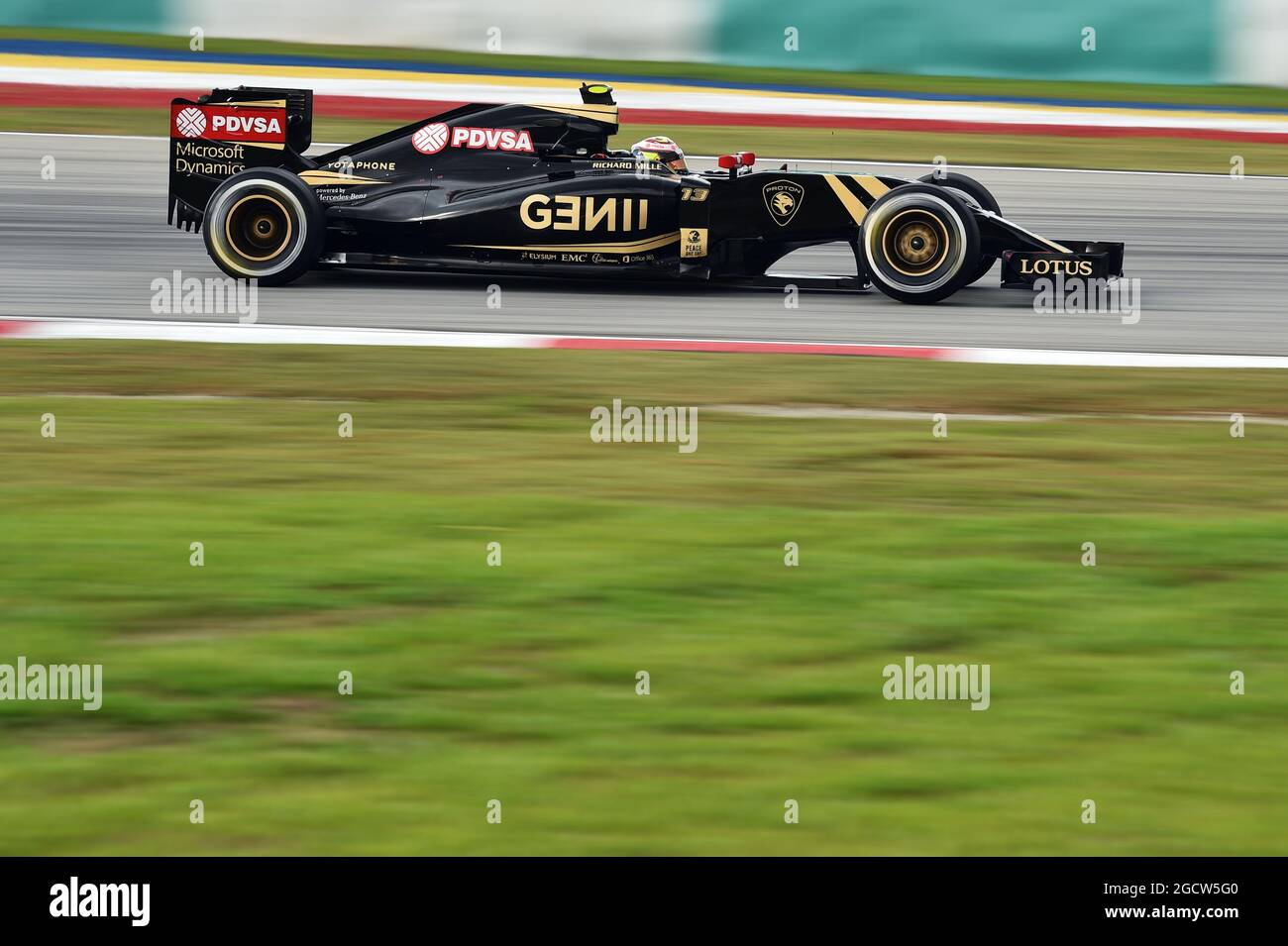 Pastor Maldonado (VEN) Lotus F1 E23. Malaysian Grand Prix, Saturday ...