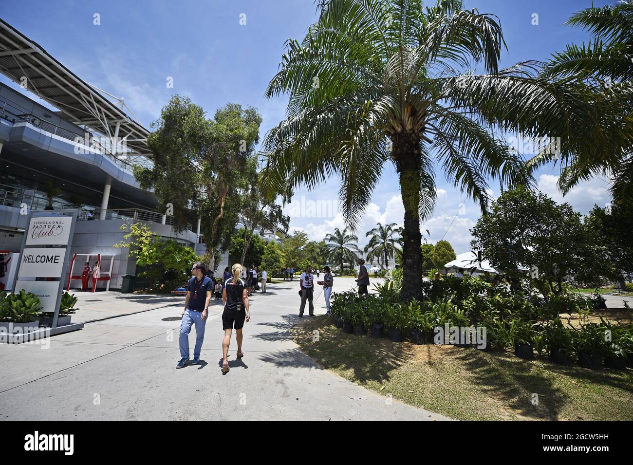 The paddock. Malaysian Grand Prix, Sunday 29th March 2015. Sepang ...