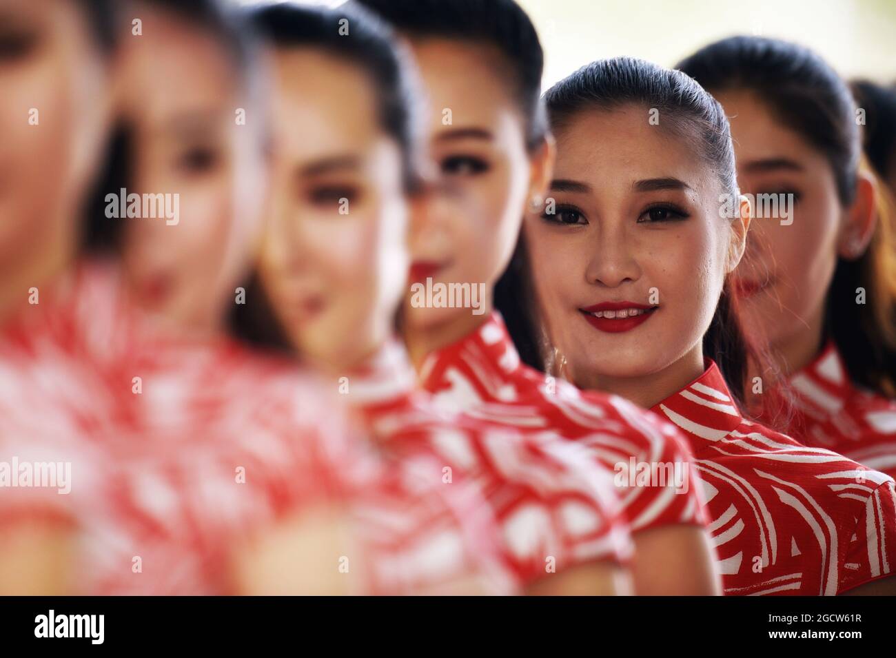 Grid girls. Chinese Grand Prix, Saturday 111th April 2015. Shanghai ...